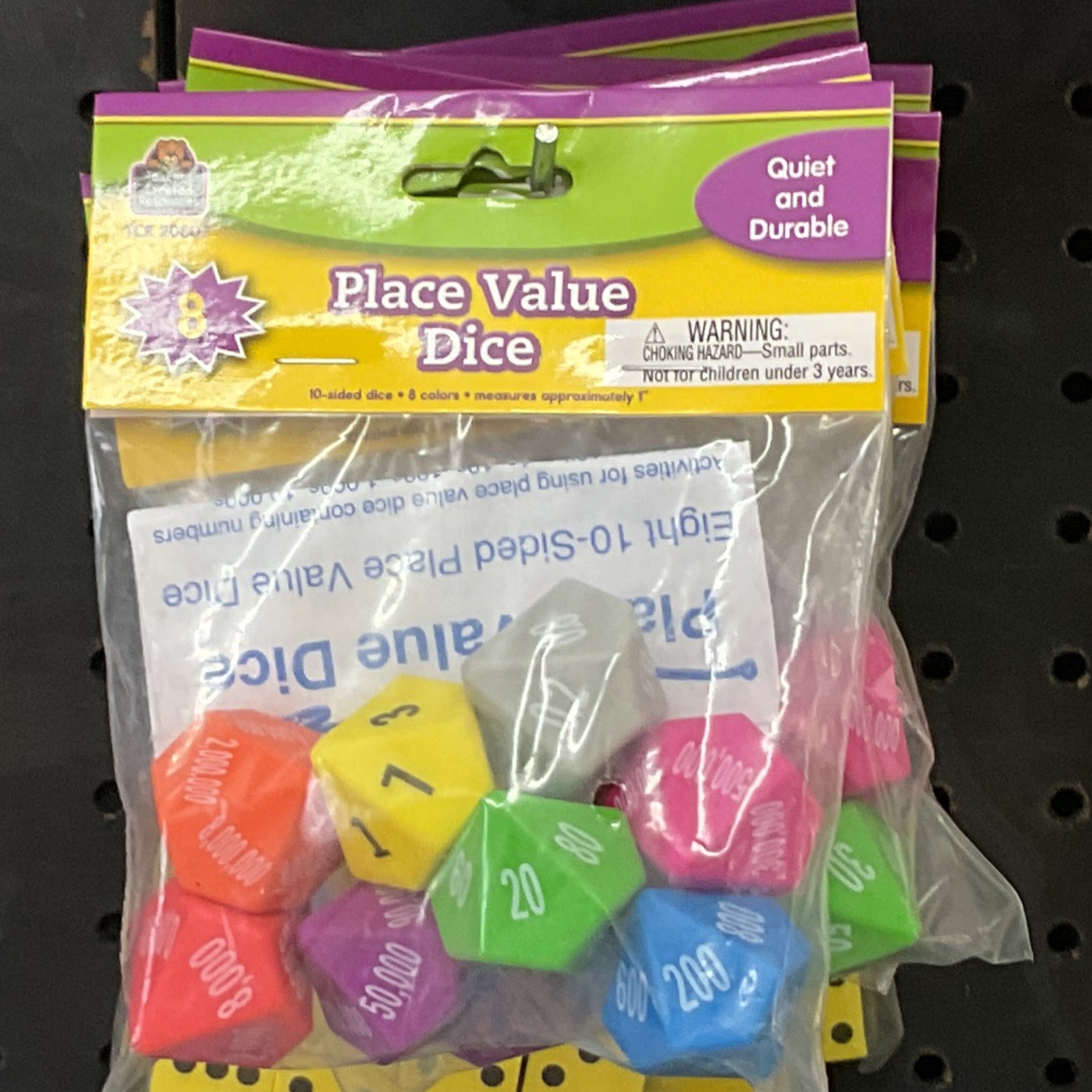 Place Value Dice 8 Pack | Old School