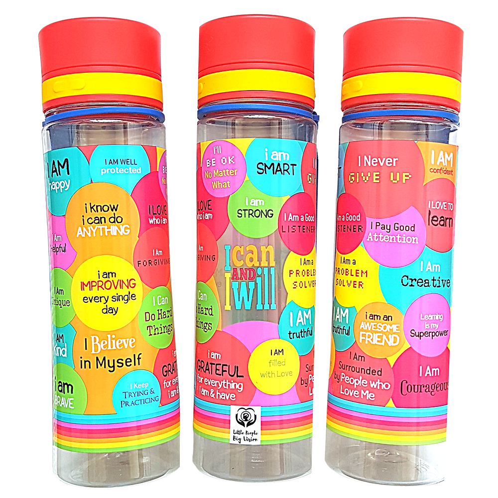 Positive Affirmations Water Bottle | Old School