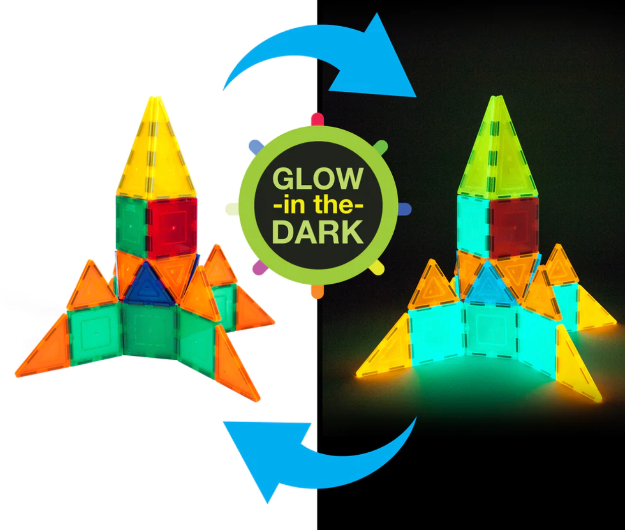 Picasso Tile Glow in the Dark - 60pcs | Old School