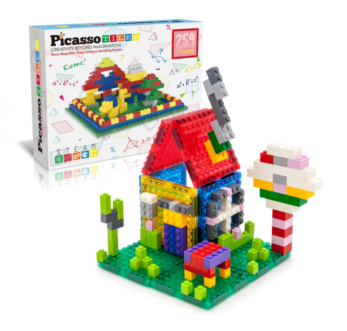 Picasso Tile Magnetic Brick Building Set - 259pcs | Old School